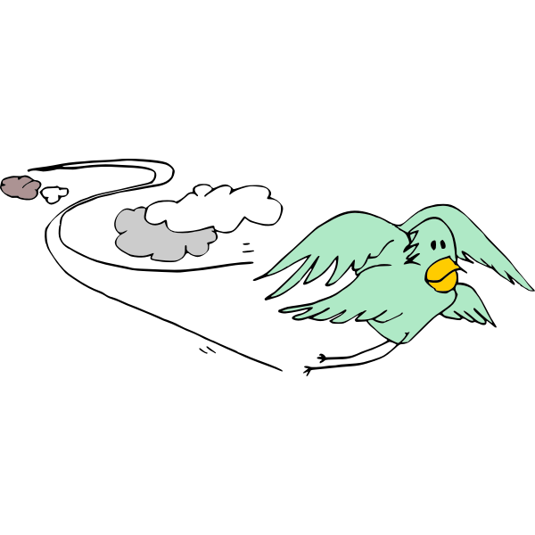 Delta wing bird | Free SVG