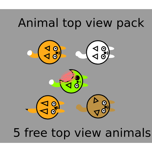Animal top view pack | Free SVG