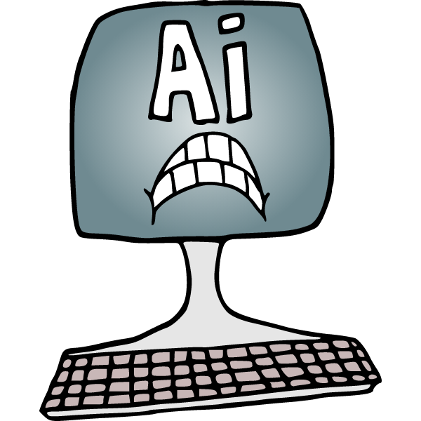 AI bad | Free SVG